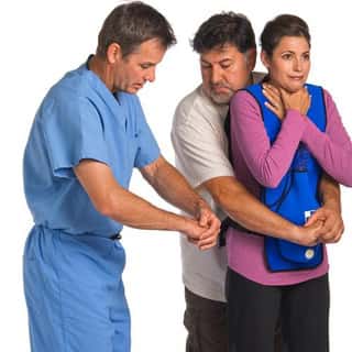 3B Scientific Act+Fast Rescue Choking Vest - Blue | Anatomy Warehouse